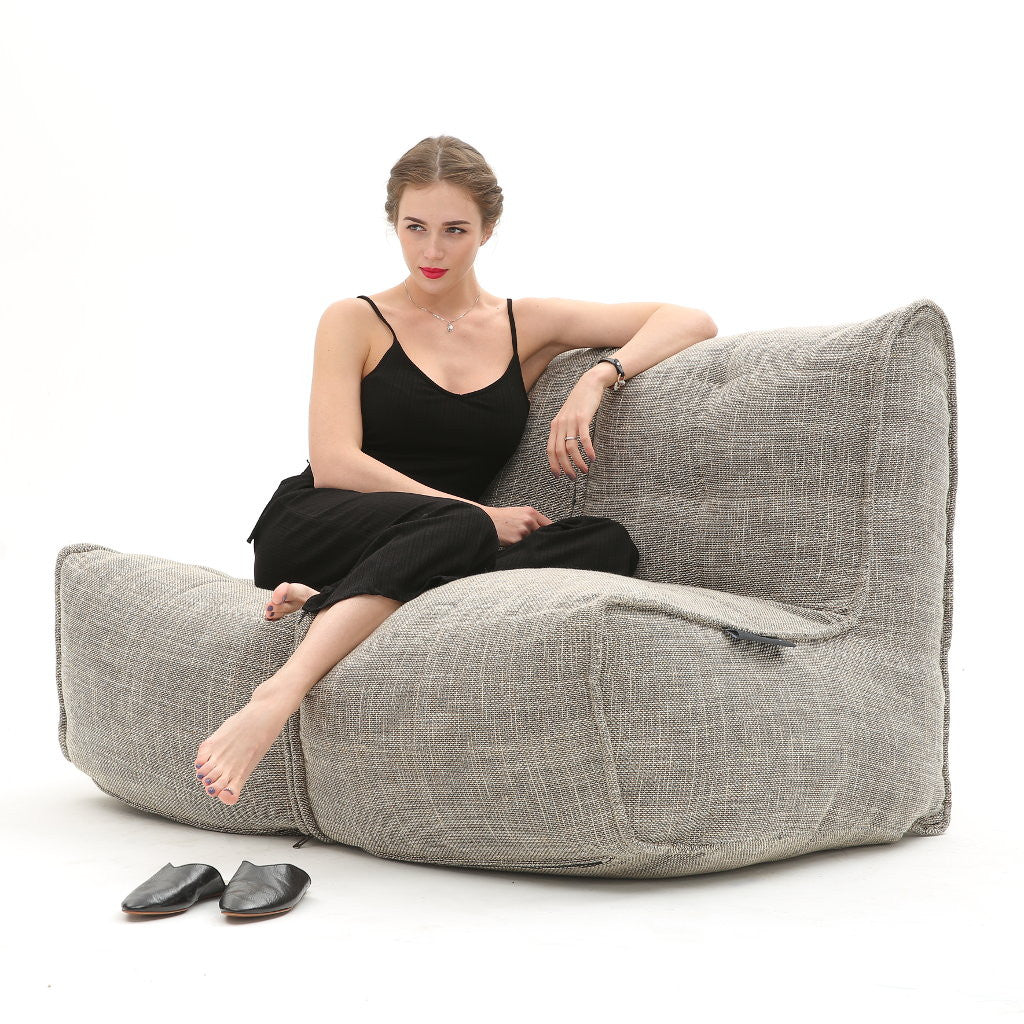 Puff sofá moderno de diseño, uber cómodo y elegante.